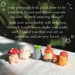 NEW Mini Handmade Desk Pals Cute Forest, Ocean Creatures, Animal Clay ...