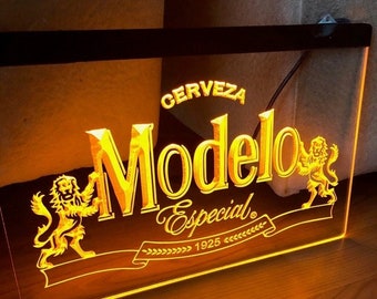 Modelo Especial LED Neon Gold Light Sign 8x12 - Etsy