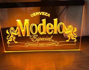 Modelo Especial LED Neon Gold Light Sign 8x12 - Etsy