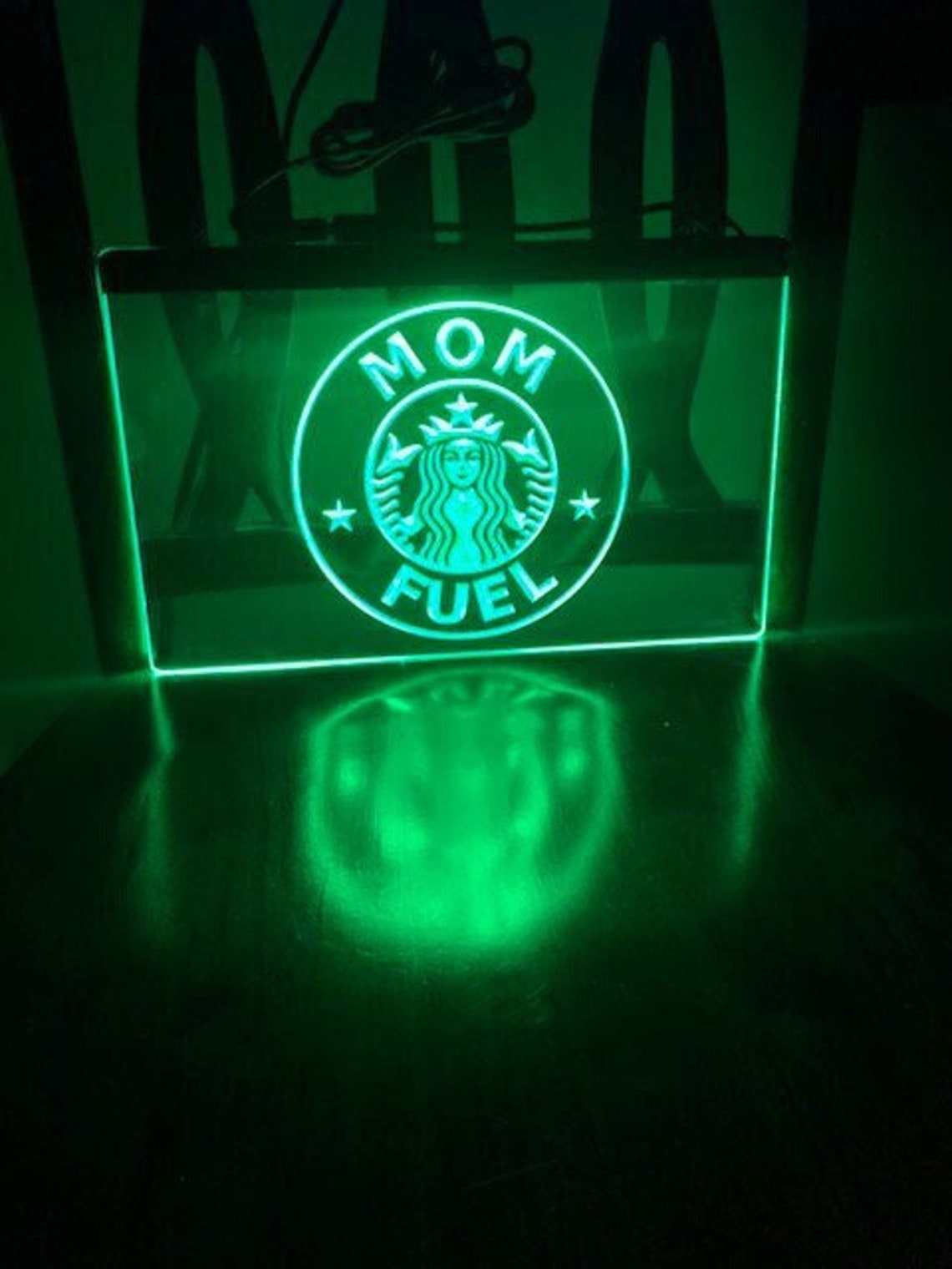Mom Fuel Starbucks Lover Neon LED Sign 8 X 12" - Etsy