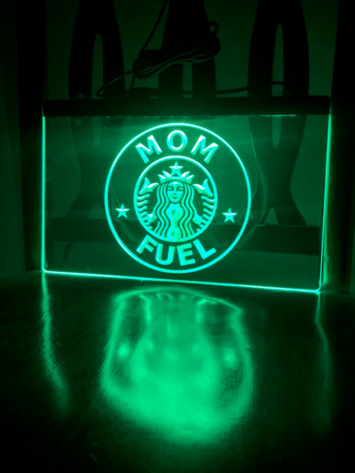 Mom Fuel Starbucks Lover Neon LED Sign 8 X 12" - Etsy