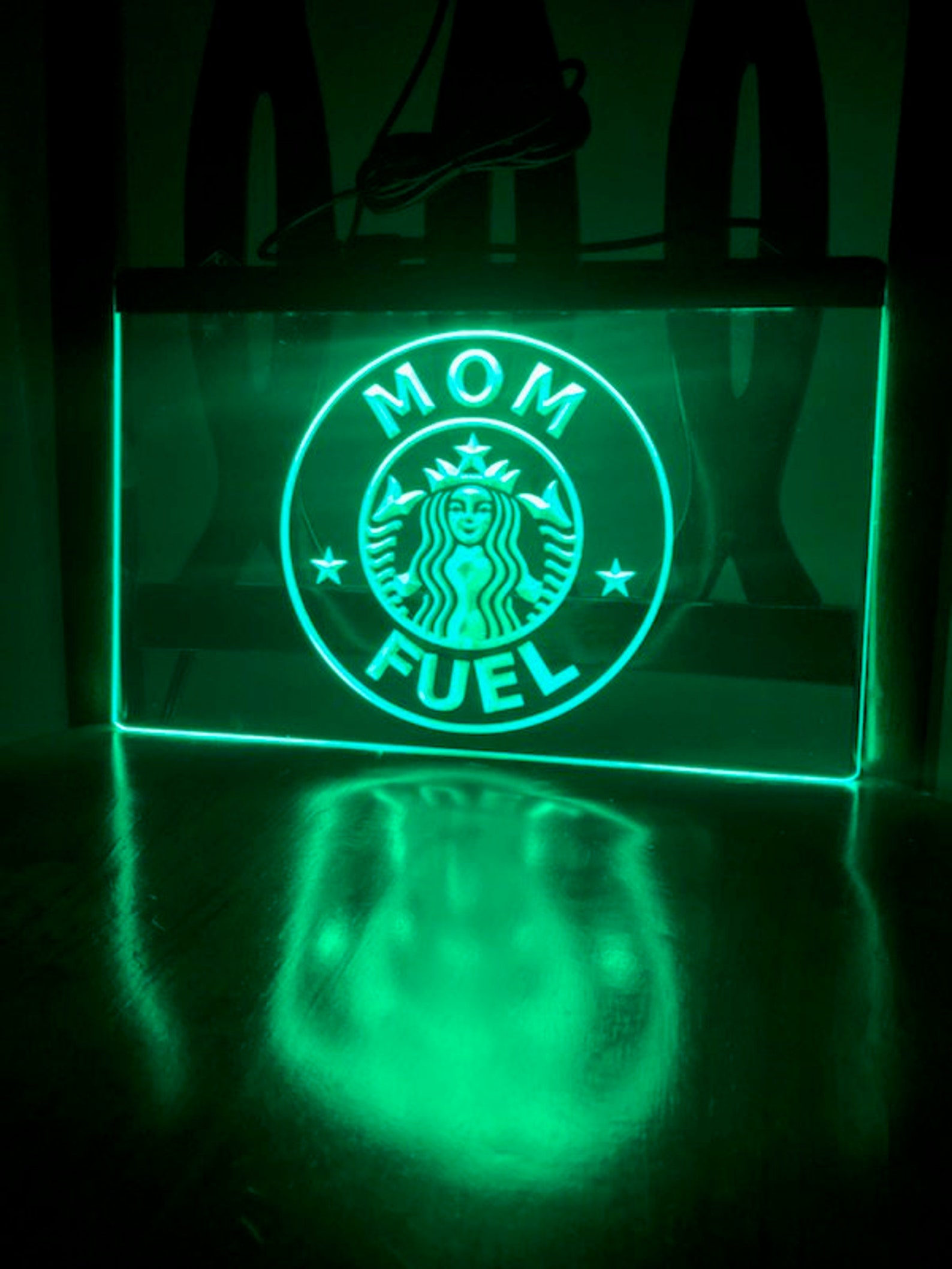 Mom Fuel Starbucks Lover Neon LED Sign 8 X 12" - Etsy