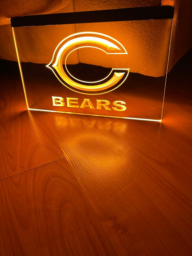 Chicago Bears LED Neon Light Sign 8x12" - Etsy