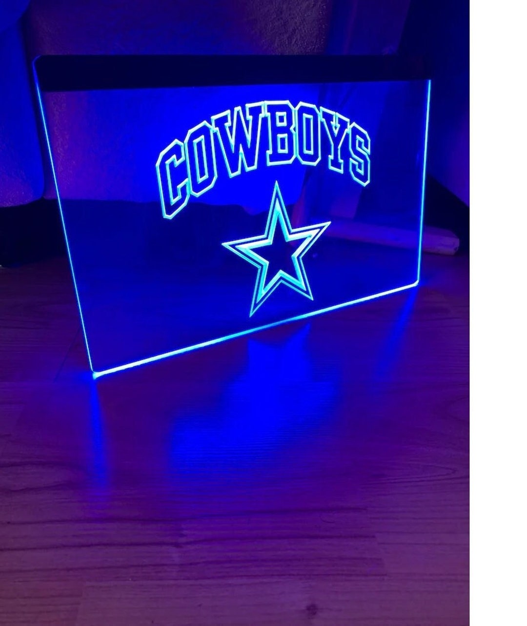 Dallas Cowboys Neon LED Light 8x12" - Etsy