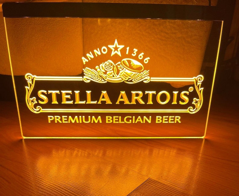 Stella Artois LED Neon Light Sign 8x12 - Etsy