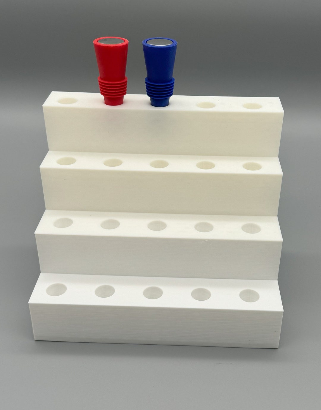 Wine Stopper Display 3D Printed 4 Tier Display Holds 20 Wine Stoppers ...