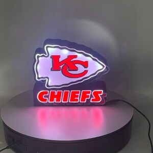 Kansas City Chiefs 3D Printed Light Box – Illuminate Your Fan Cave! - Etsy