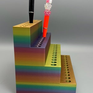Pen Display 3D Printed Stair Step Beaded Pen Display - Etsy