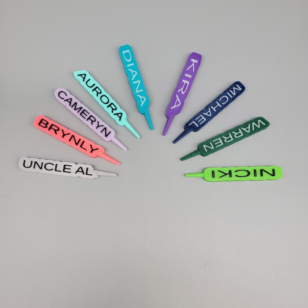 Customized 3D Printed Cribbage Board Pegs - 3pk Personalized With Your ...