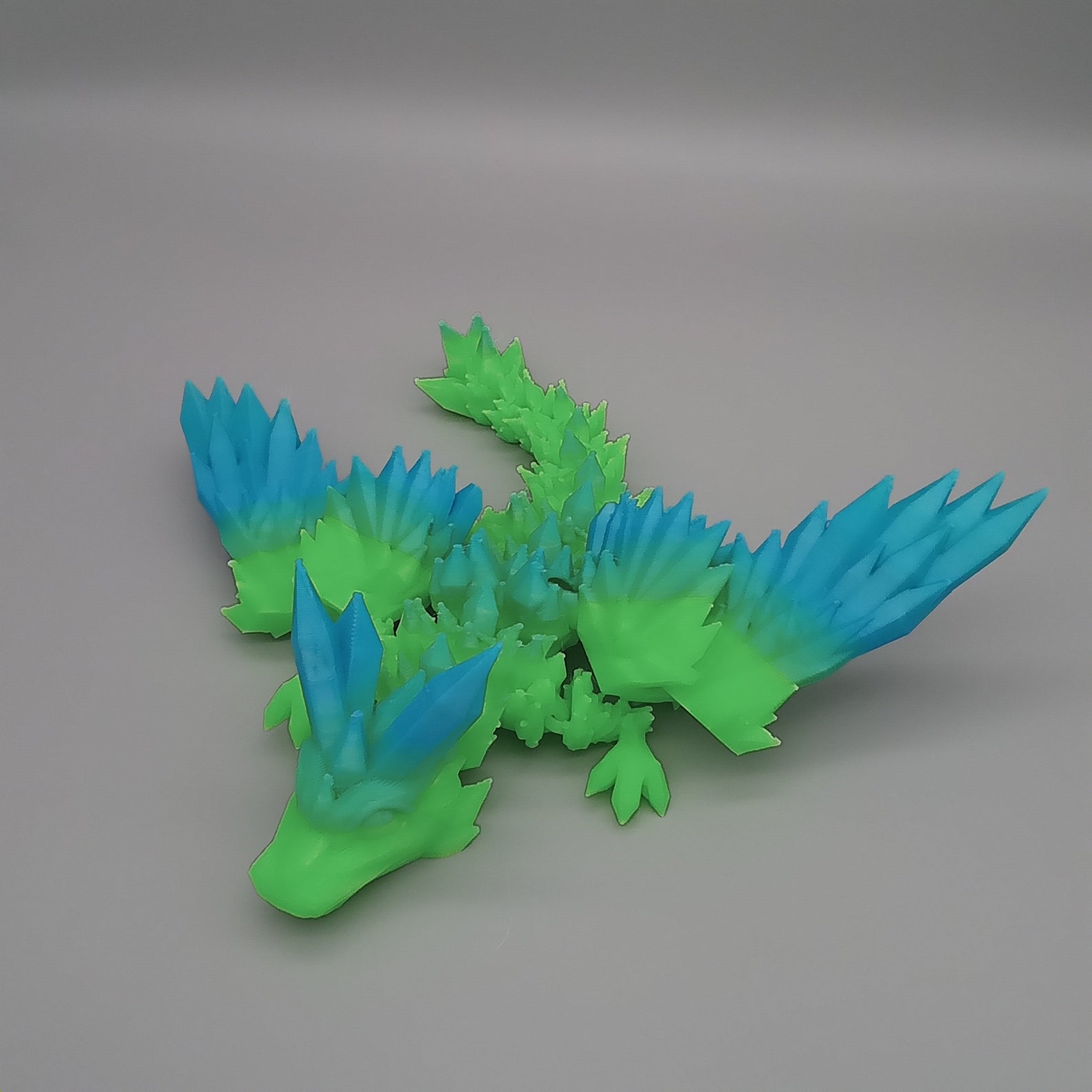3D Printed Crystal Winged Dragon: A Stunning and Flexible Dragon With a ...
