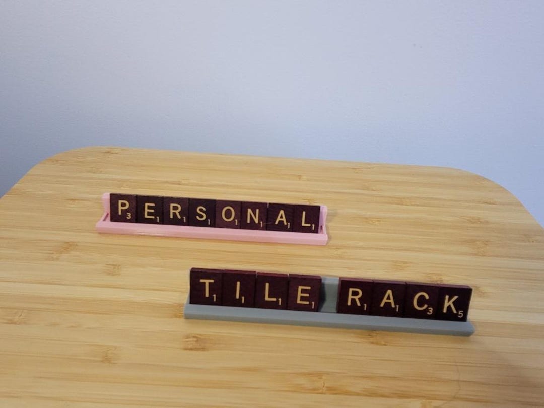 Custom Personalized Scrabble Letter Tile Holder – Make Family Game ...