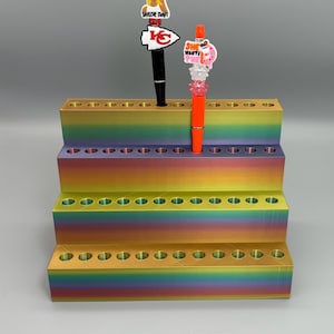 Pen Display 3D Printed Stair Step Beaded Pen Display - Etsy