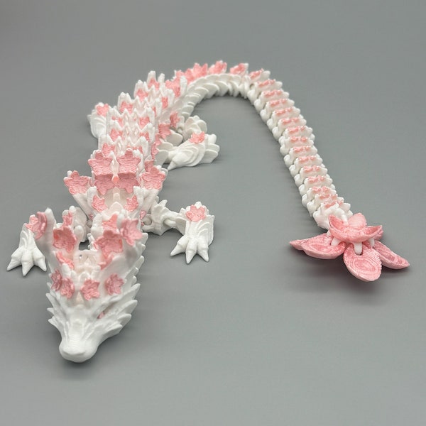 Cherry Blossom Dragon Stl File - Etsy