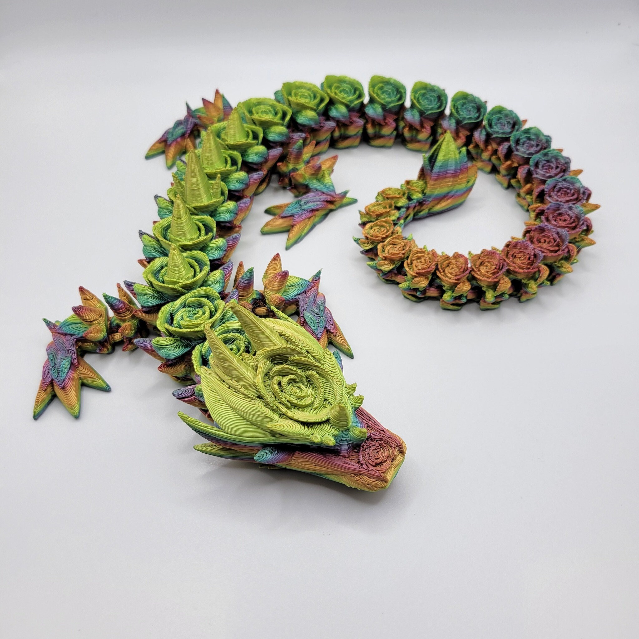 3D Printed Cinderwing3d Rose Dragon: A Beautiful and Flexible Dragon ...