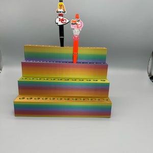Pen Display 3D Printed Stair Step Beaded Pen Display - Etsy