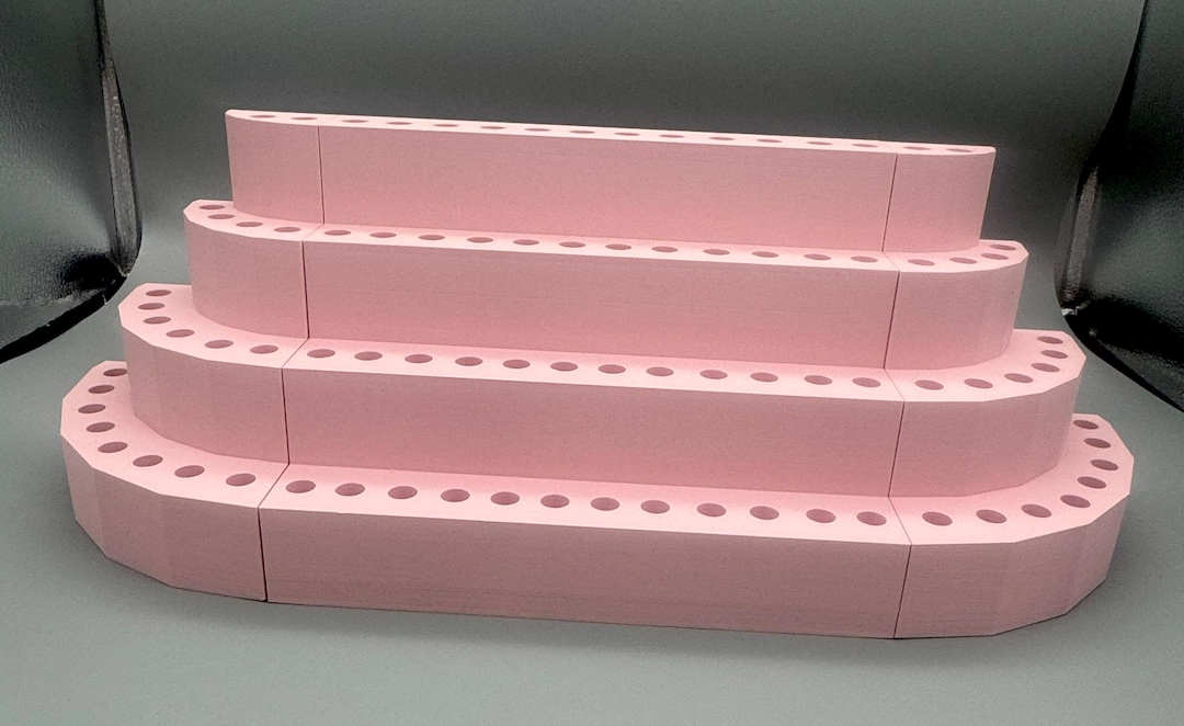 Pen Display 3D Printed 4 Tier Stair Step Combo Beaded Pen Display ...