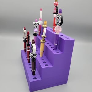 Pen Display 3D Printed Stair Step Beaded Pen Display - Etsy