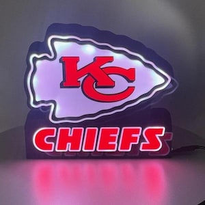 Kansas City Chiefs 3D Printed Light Box – Illuminate Your Fan Cave! - Etsy