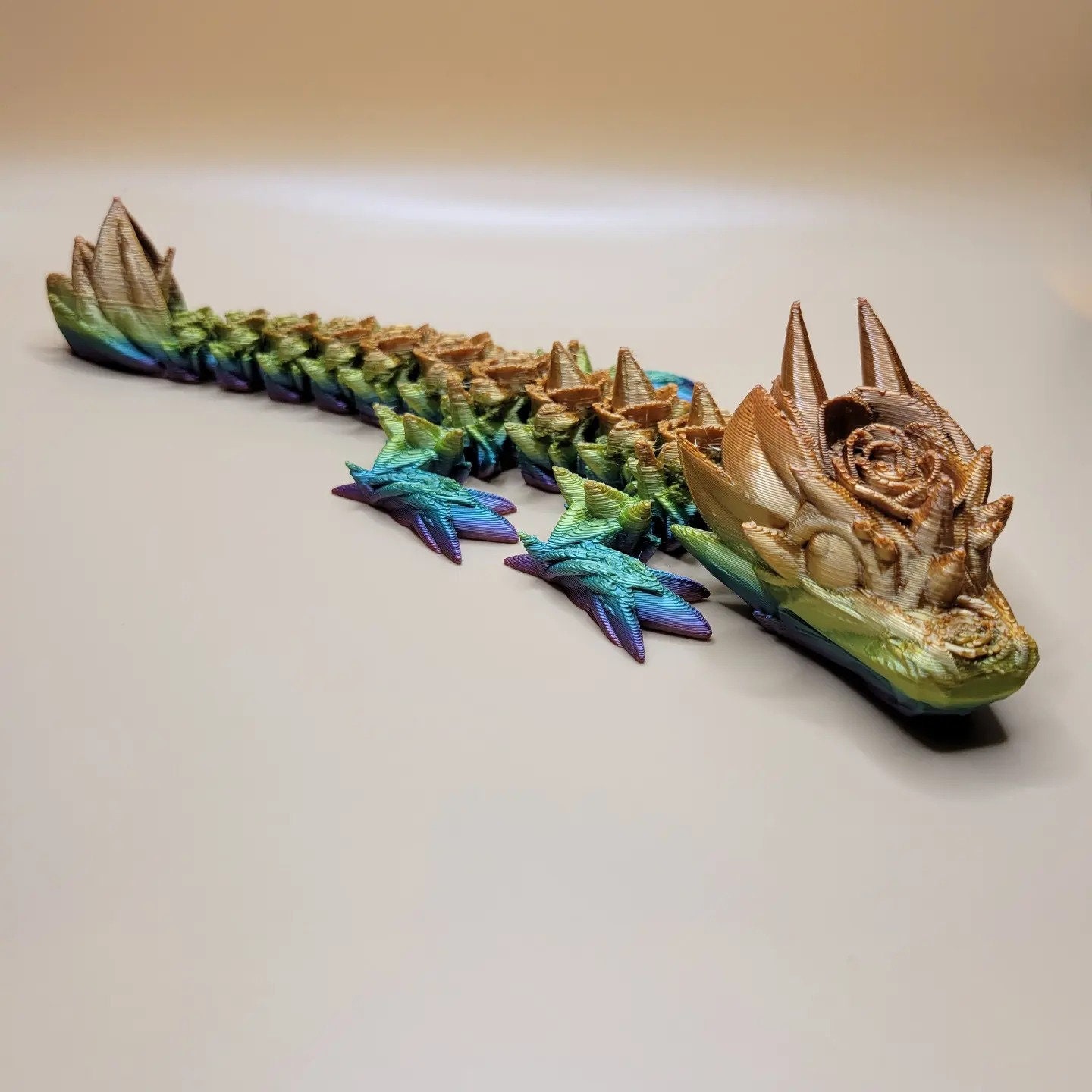 3D Printed Cinderwing3d Rose Dragon: A Beautiful and Flexible Dragon ...