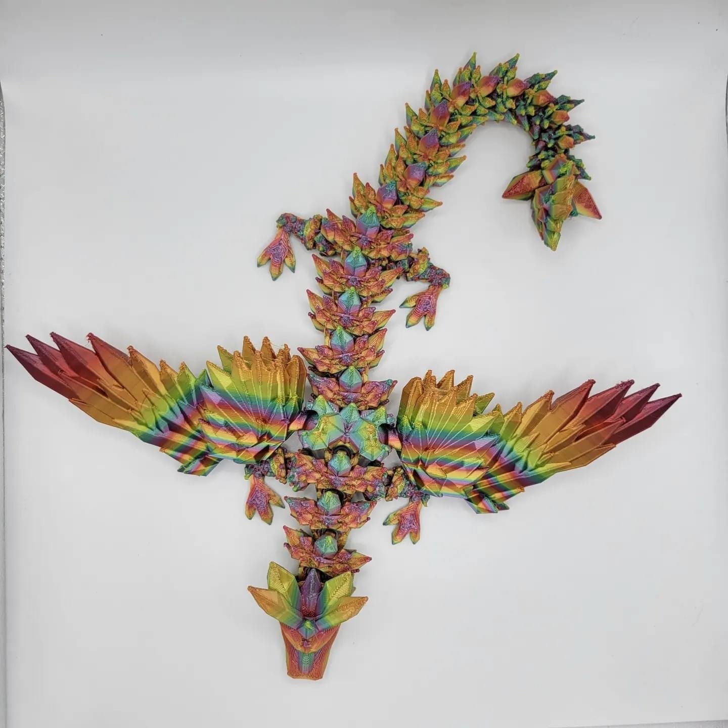 3D Printed Crystal Winged Dragon: A Stunning and Flexible Dragon With a ...