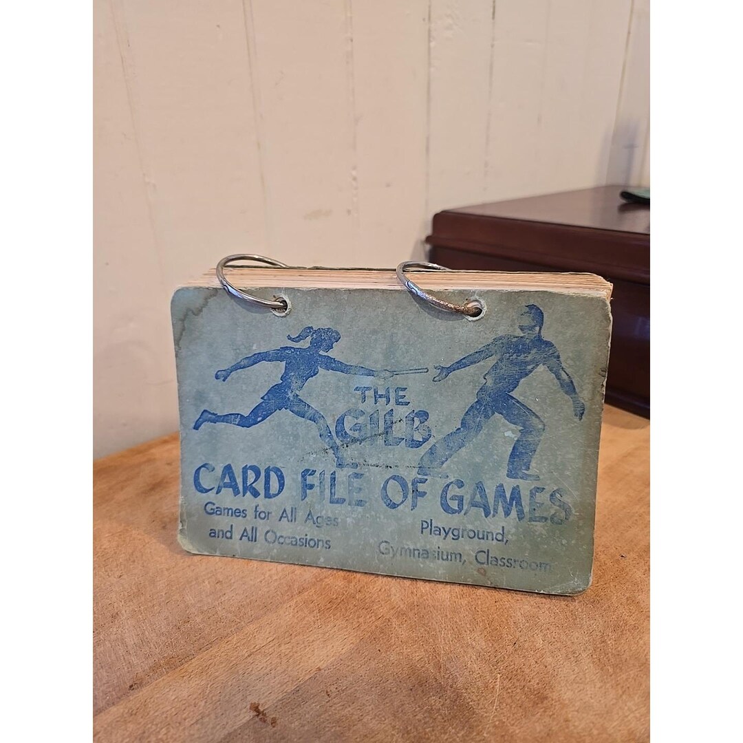 Vintage the Gilb Card File of Games 1955 Playground, Gym, Classroom ...