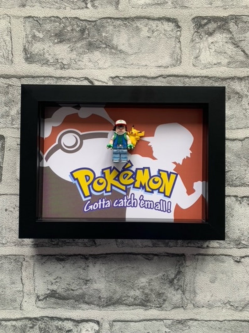 Pokémon Ash & Pikachu Mini Figure Picture Frame Ideal Gift - Etsy UK