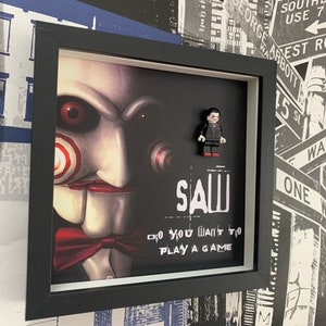 Horror Movie Collection SAW - Billy Minifigz Framed - Ideal Gift Idea ...