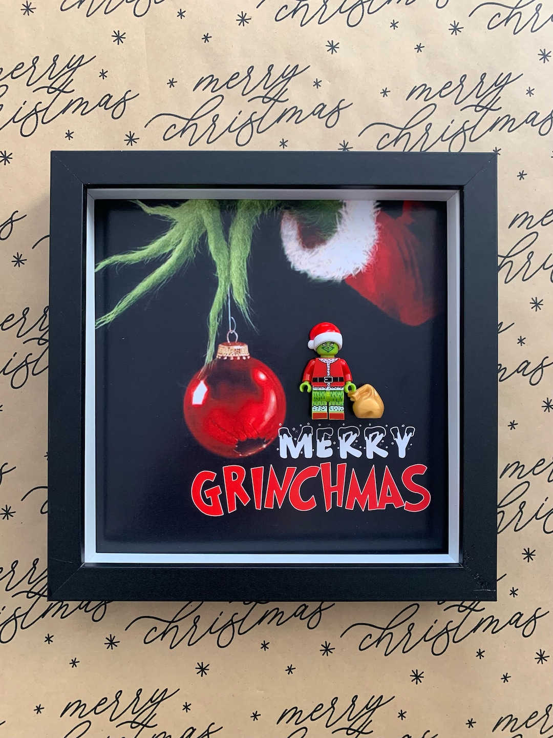 The Grinch Mini Figure Merry Grinchmas Picture Frame the Grinch Gift ...