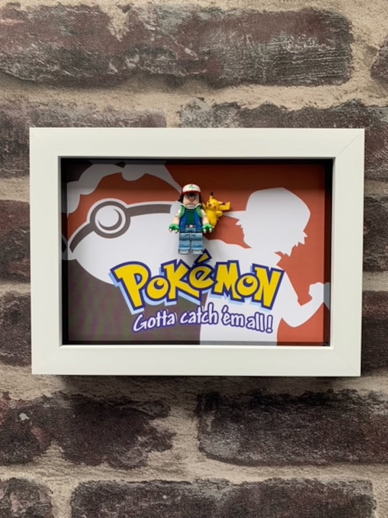 Pokémon Ash & Pikachu Mini Figure Picture Frame Ideal Gift - Etsy UK