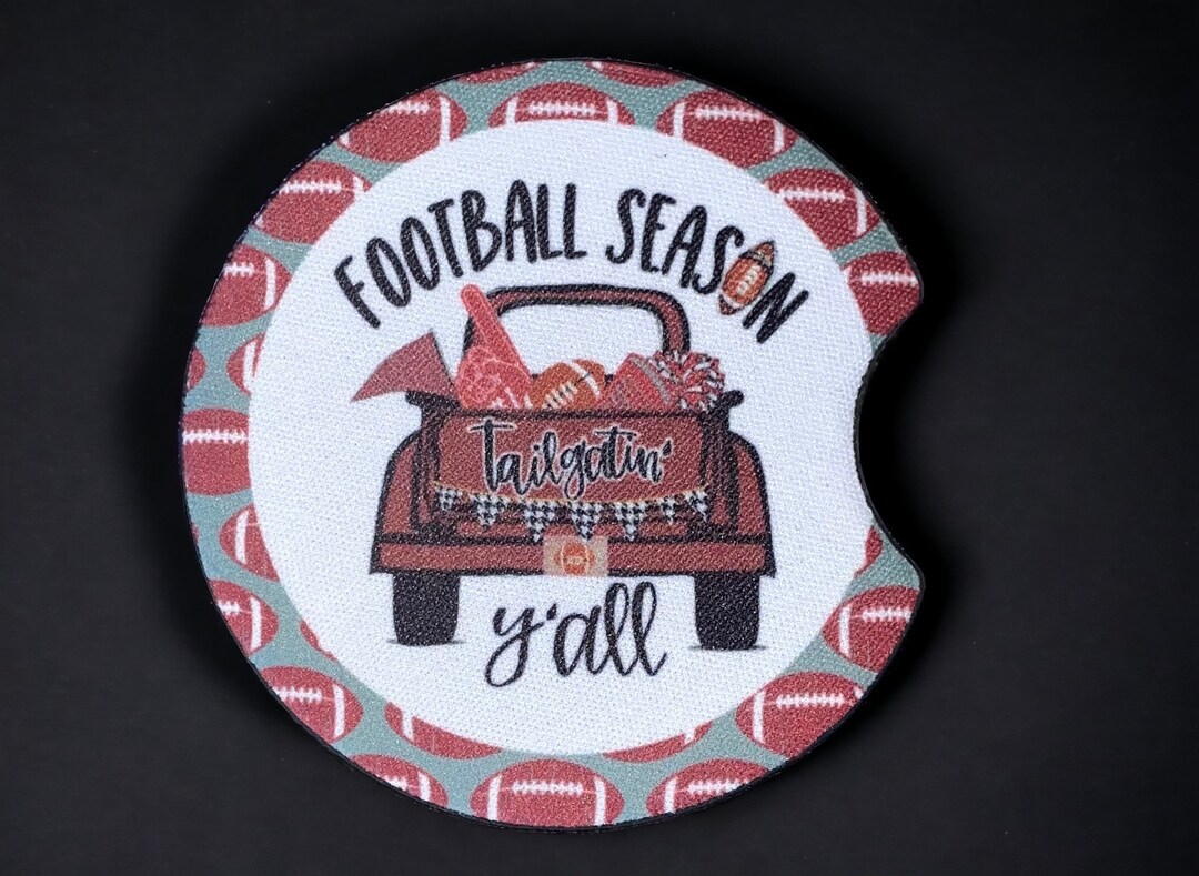 Alabama Car Coasters Red and Gray Pair - Etsy