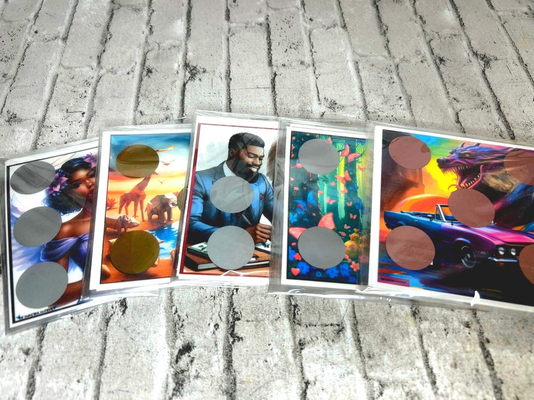 Mini 4x4 OPTIONS Double Sided Laminated Saving Challenge Set of 4 - Etsy