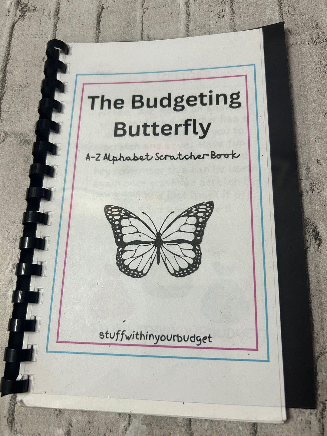 Alphabet Scratch Spiral Bound Money Saving Challenge Booklet Physical ...