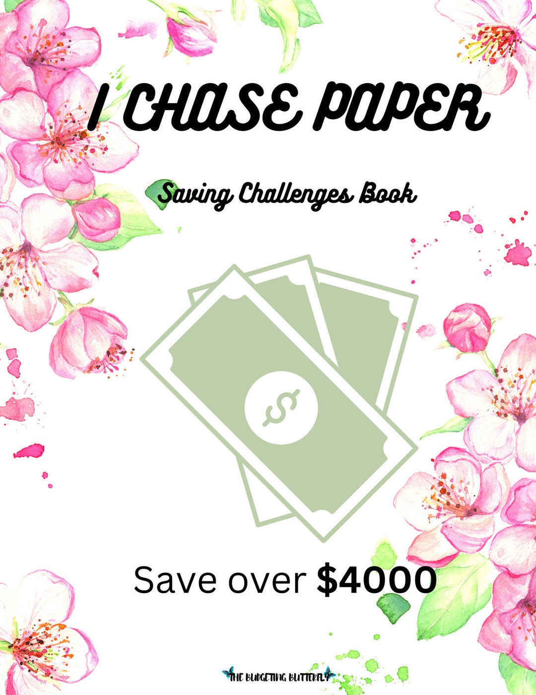 I CHASE PAPER Spiral Bound Money Saving Challenge Booklet Physical ...
