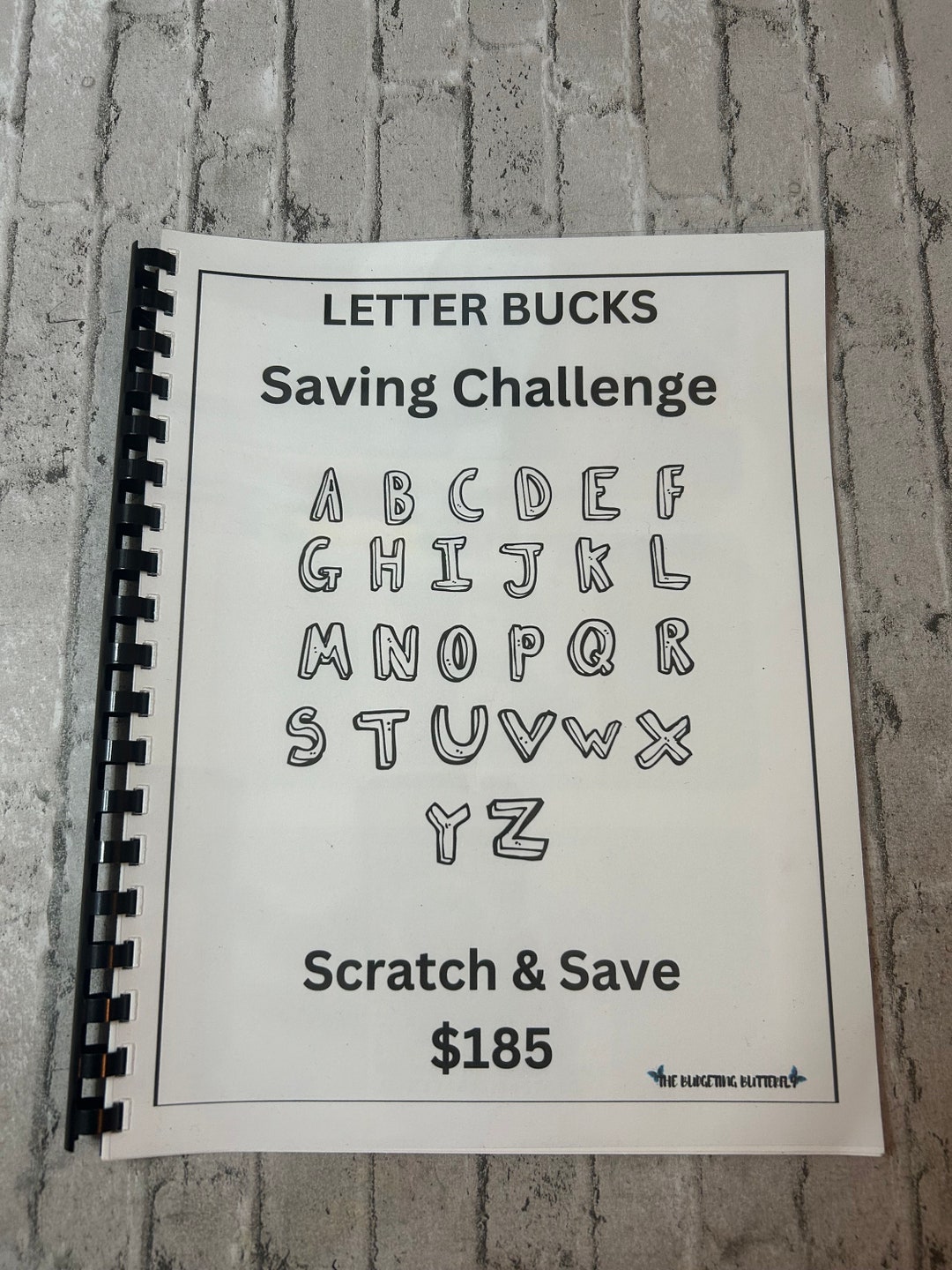 LETTER BUCKS |BOOK Scratcher Cards |26 Letters - Etsy