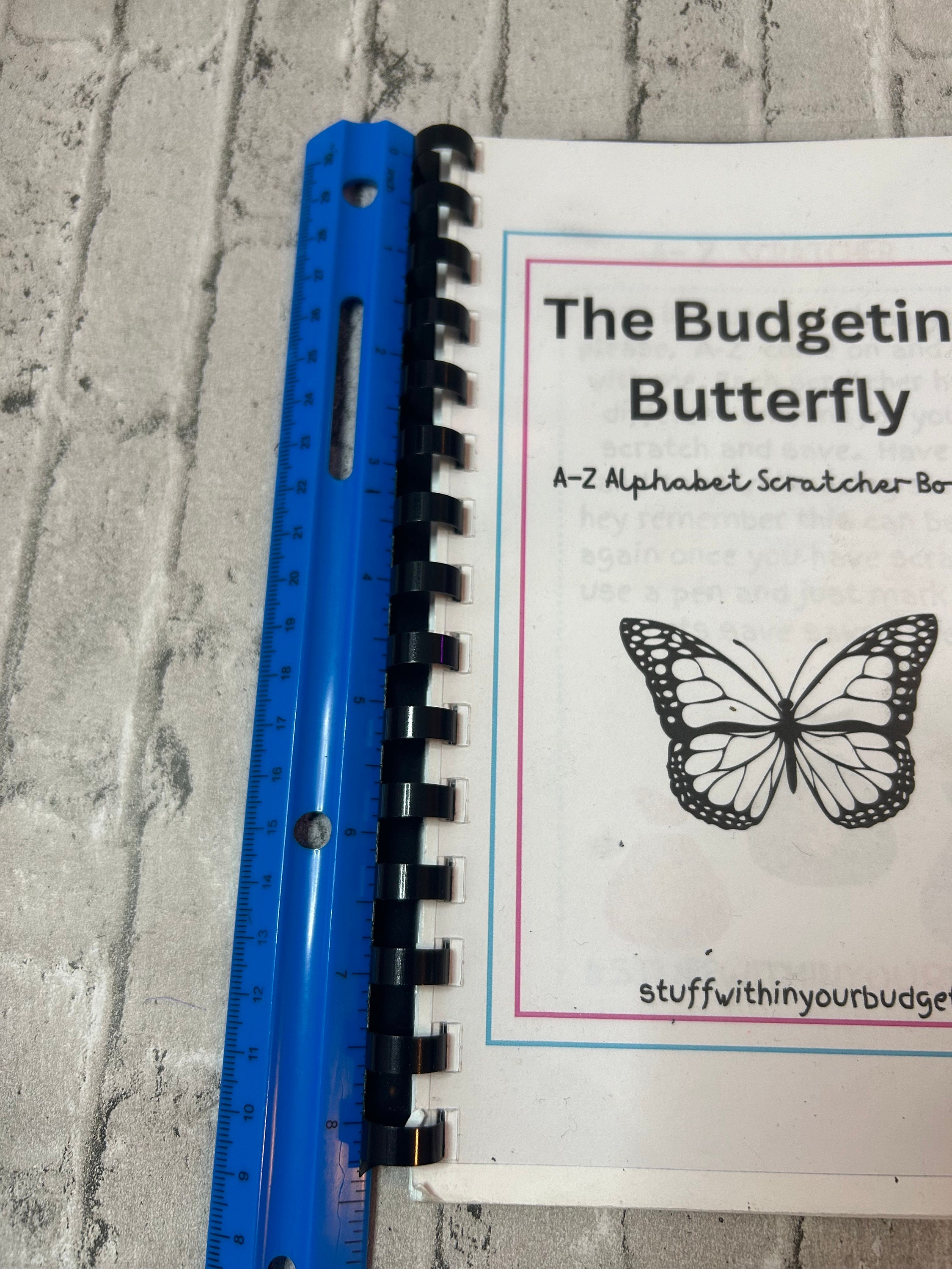 Alphabet Scratch Spiral Bound Money Saving Challenge Booklet Physical ...