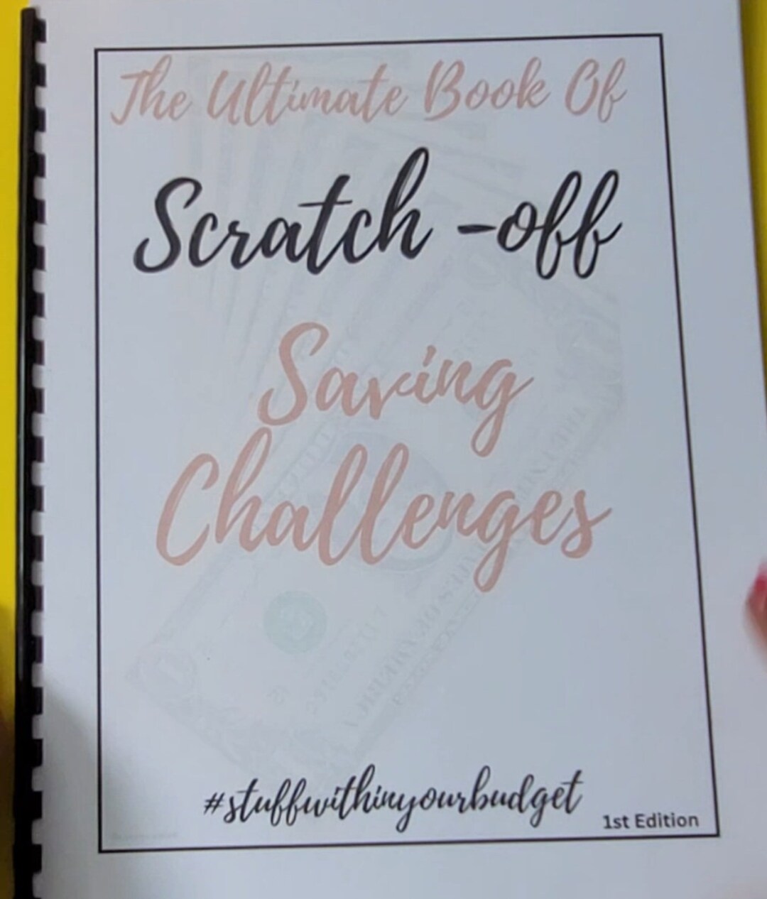 Scratch-off Saving Challenge 12 Page Booklet Physical, 12 Month - Etsy