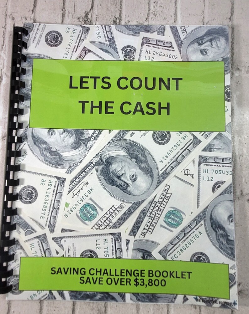 Lets Count the Cash Saving Booklet - Etsy