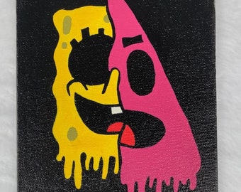 Patrick and Spongebob Painting - Etsy