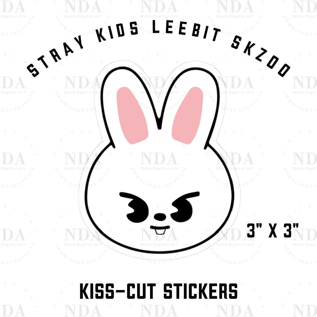Stray Kids Leebit SKZOO Kiss-cut Stickers, K-pop Sticker Set, Cute ...