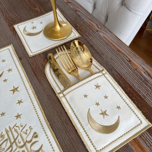 Elegant Arabic Embroidery for Iftar and Suhoor Gatherings, Unique ...