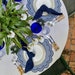 Dark Blue Ruffled Placemat Napkin Set Perfect Gift for New Homeowners ...
