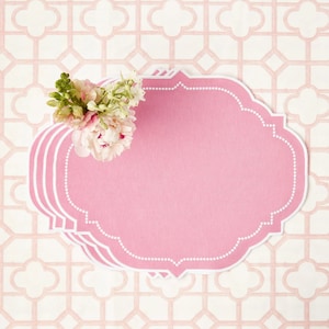 Barbie Luxury Table Mats Placemats Napkins Set Cotton Cloth Embroidered ...