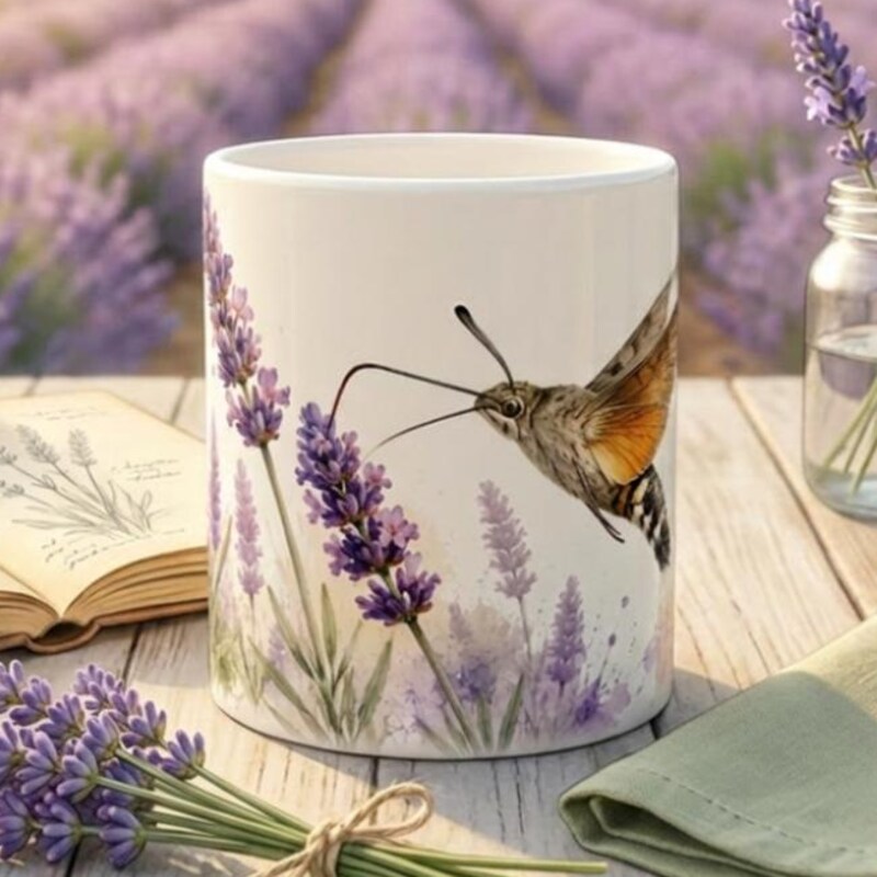 Keramik lavendel tasse - Etsy.de