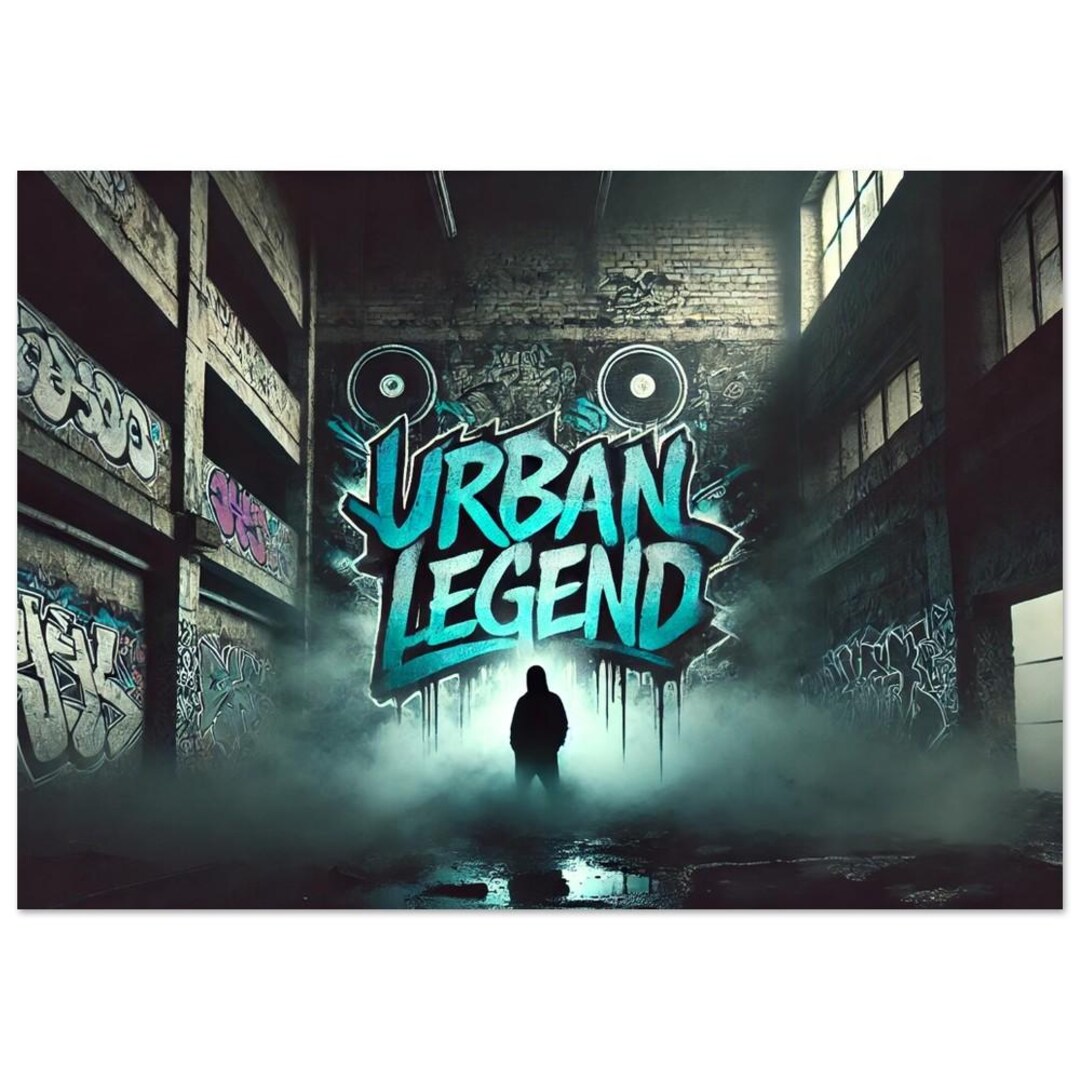 Urban Legend Poster With Graffiti Lettering, High-quality Print on ...