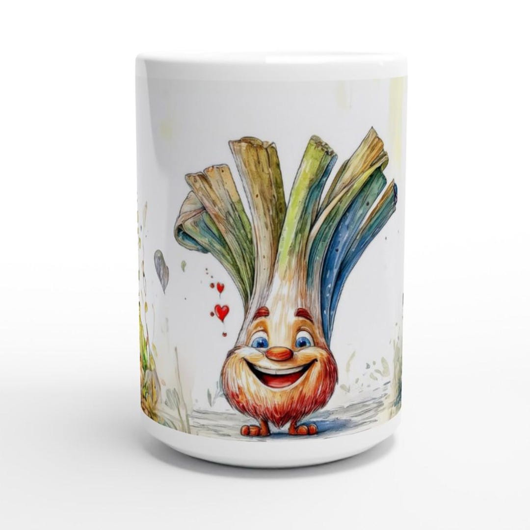 Leek Mug With Funny Design Original Gift, 0.44 Liter Volume - Etsy