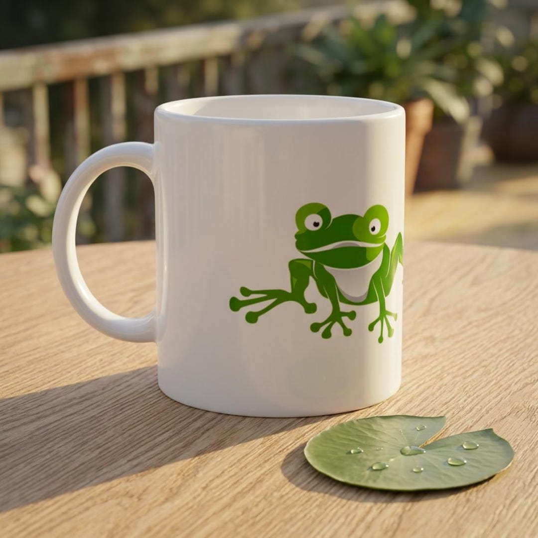 Frog Mug 330 Ml – Ceramic Mug With Saying 