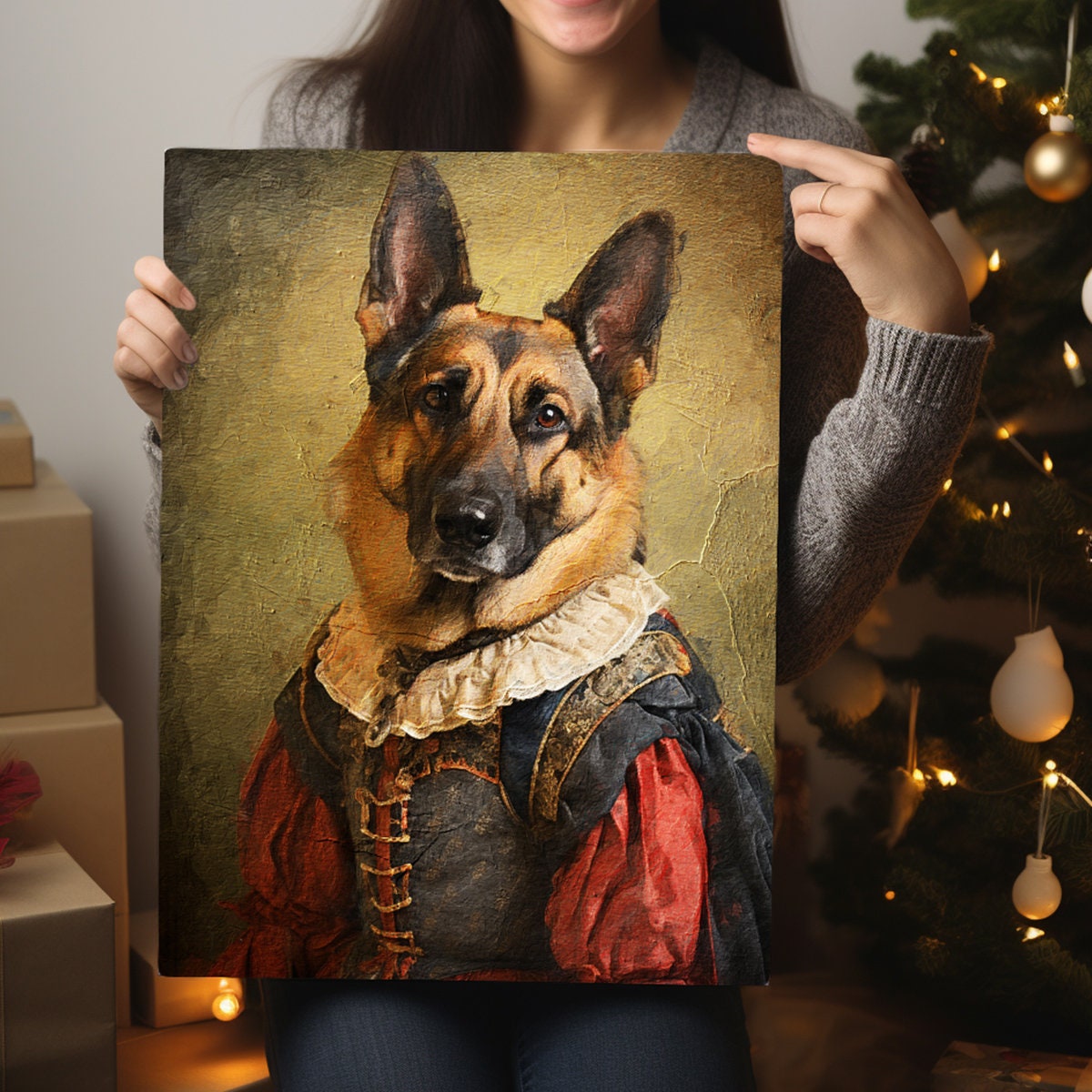 Pet Portrait Art Digital File, Pet Dog Wall Art, Pet Portrait Digital ...