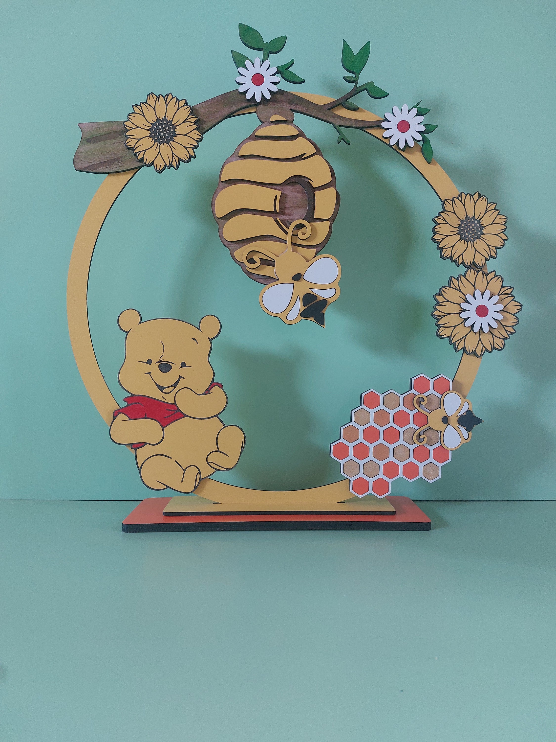 Laser Cut, Digital File. Winnie the Pooh Decoration Stand. SVF, DXF and ...