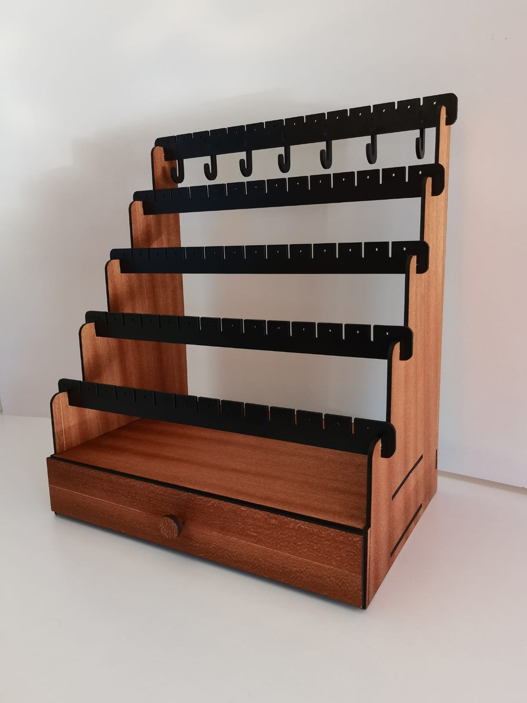 Laser Cut, Digital File, Earring/jewelry Stand With Drawer. SVG,DXF,AI ...