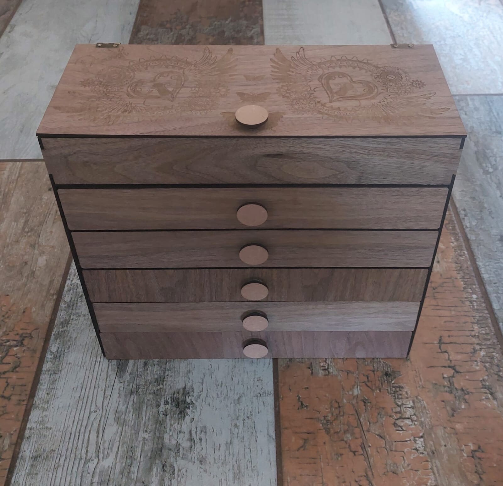 Laser Cut, Digital File. 5 Drawer Cabinet. SVG, DXF and AI File. - Etsy